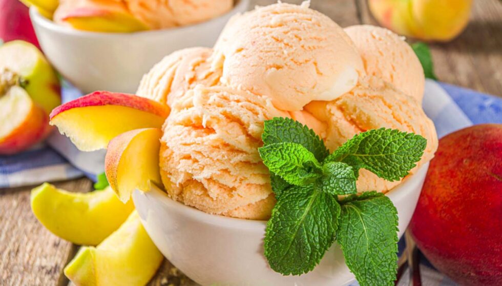 Swan Coach House Peach Ice Cream - Georgia Peach